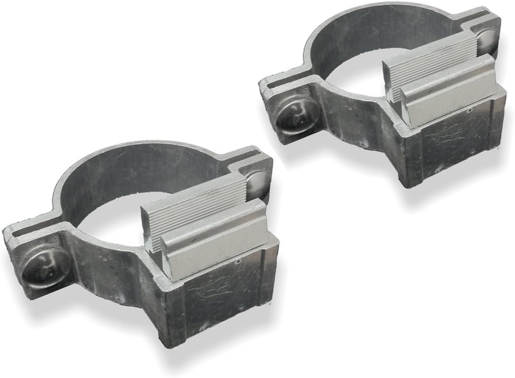 1 Paar (2 Stück) Alform Schellen Rohrschellen ø76mm aus Aluminium 70mm ...