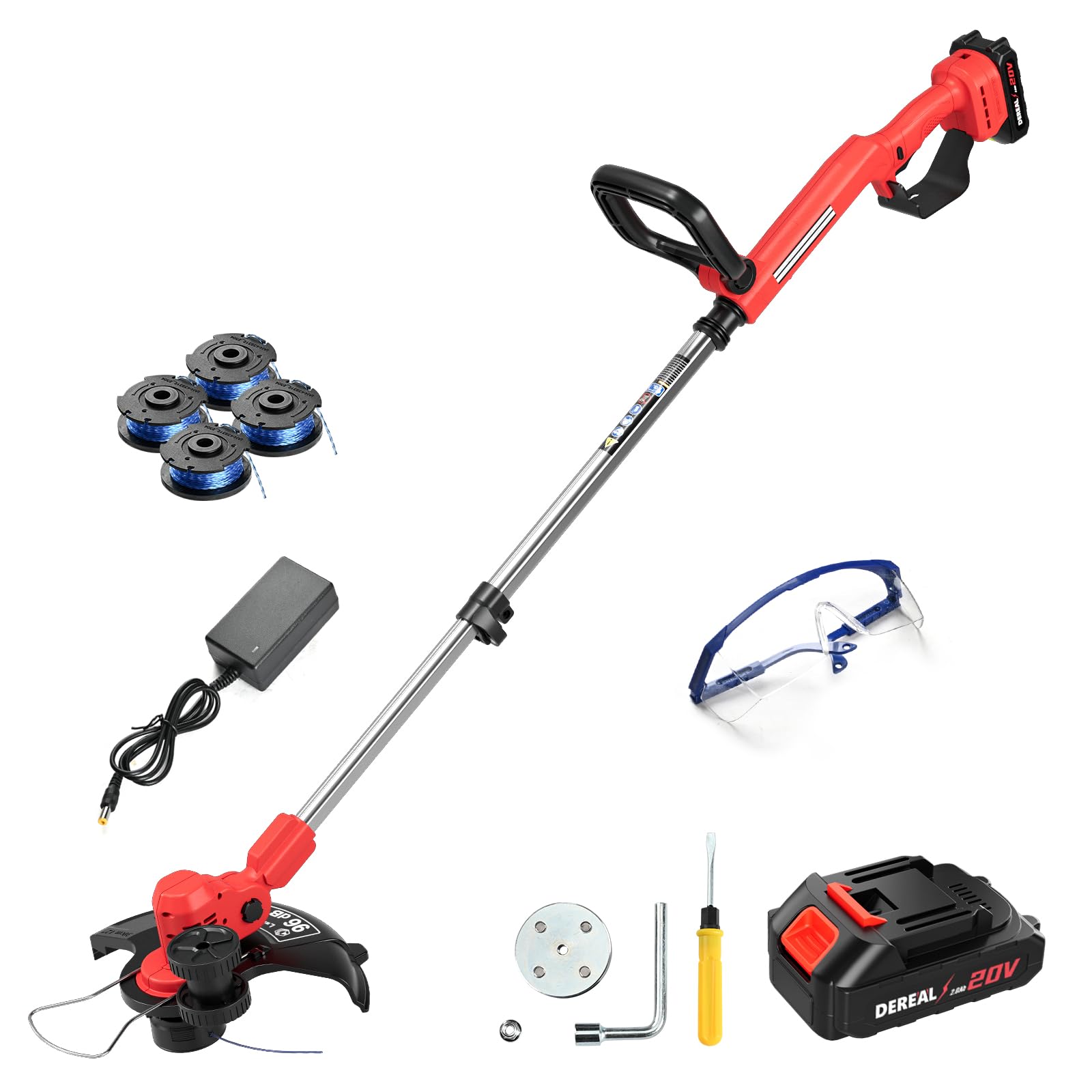 Amazon.com : Cordless String Trimmer, Electric Weed Wacker, Weed Eater ...
