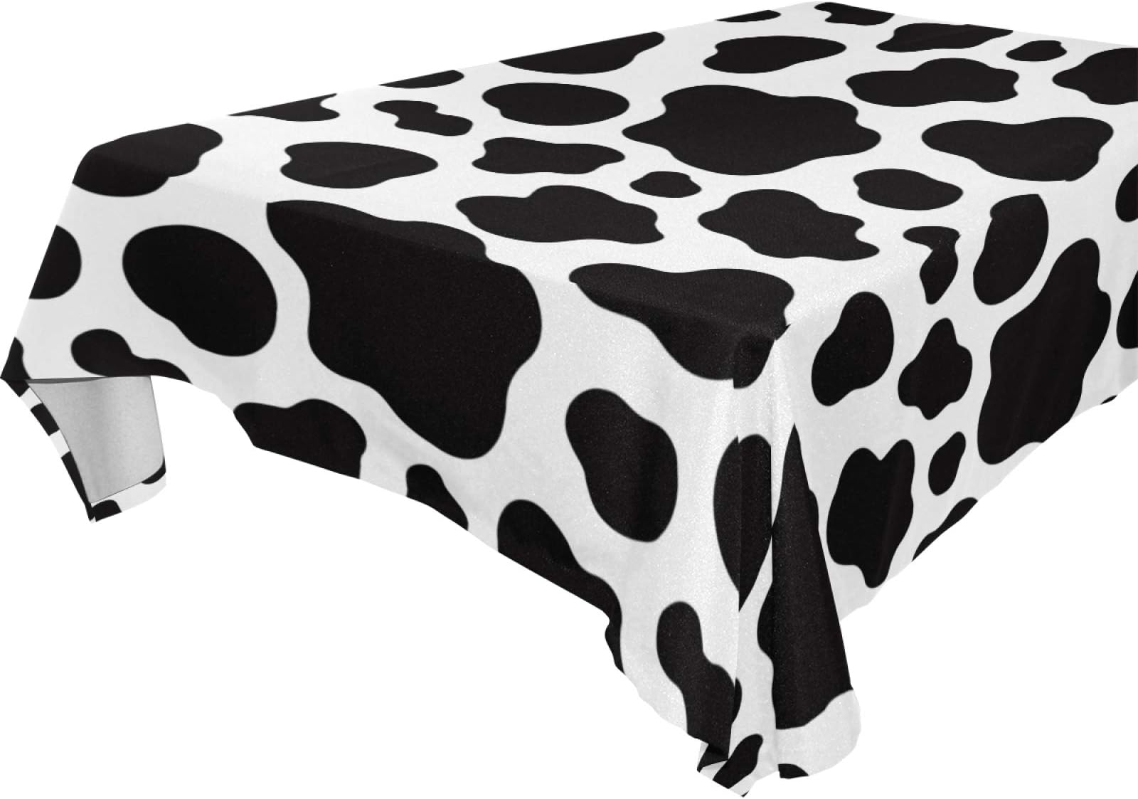 Amazon.com: Animal Cow Print Rectangle Tablecloth 54x54 inch, Wrinkle ...