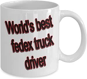 Amazon.com: mmandiDESIGNS Fedex Truck Driver Coffee Mug Perfect Men or ...