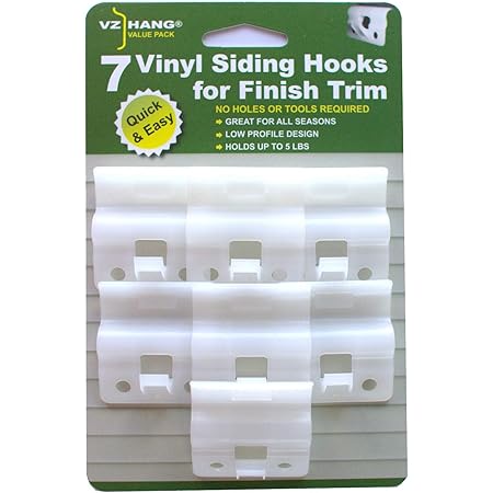 Amazon.com: VZ Hang 7 Pack Vinyl Siding Hooks : Home & Kitchen