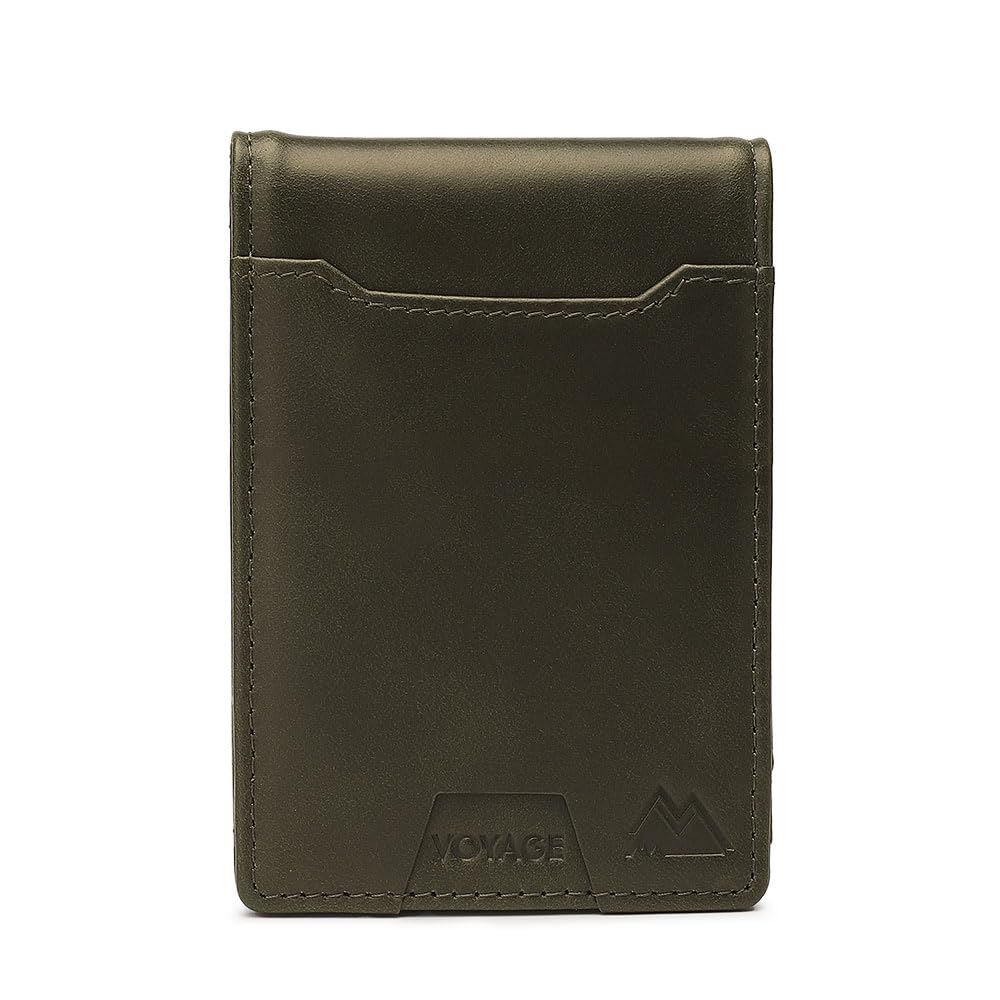 Amazon.com: Mountain Voyage Co Leather Wallet - RFID-Blocking Genuine ...