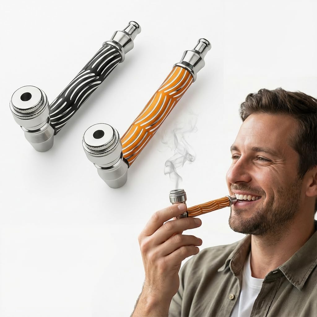 Amazon.com: VANGWOOT Tobacco Pipe Set for Smoking: for Party and Travel ...