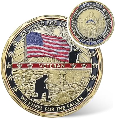 Amazon.com: US Military Challenge Coin Veterans Coins - Stand for The ...