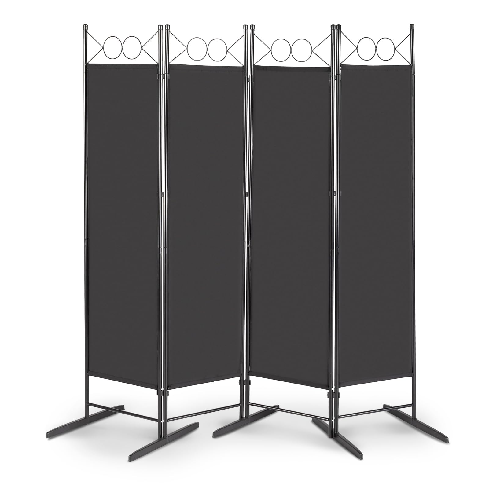 Folding Room Dividers, 4 Panels Movable Protective Privacy Screens ...