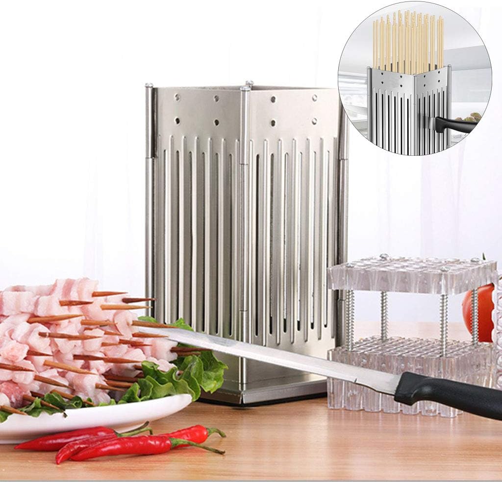 Amazon.com : HomDSim 49 Holes Stainless Steel Meat Skewer Machine Kabob ...