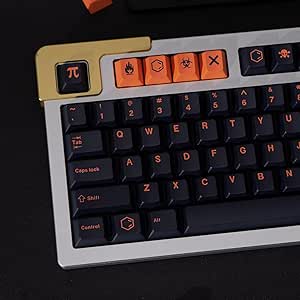 Amazon.com: PBT Dye Sub Keycaps Cherry Profile 129 Keys Carbon Keycaps ...