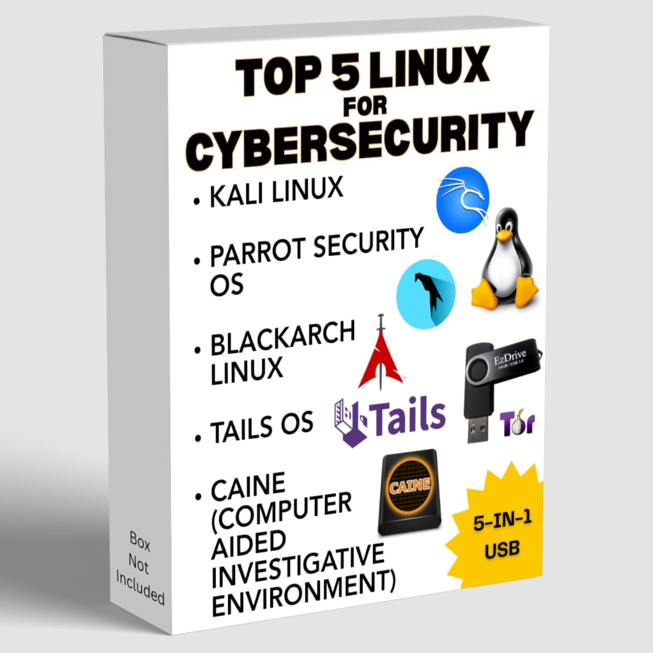 Amazon.com: 5-in-1 Cybersecurity USB 64GB – Kali Linux, ParrotSec ...
