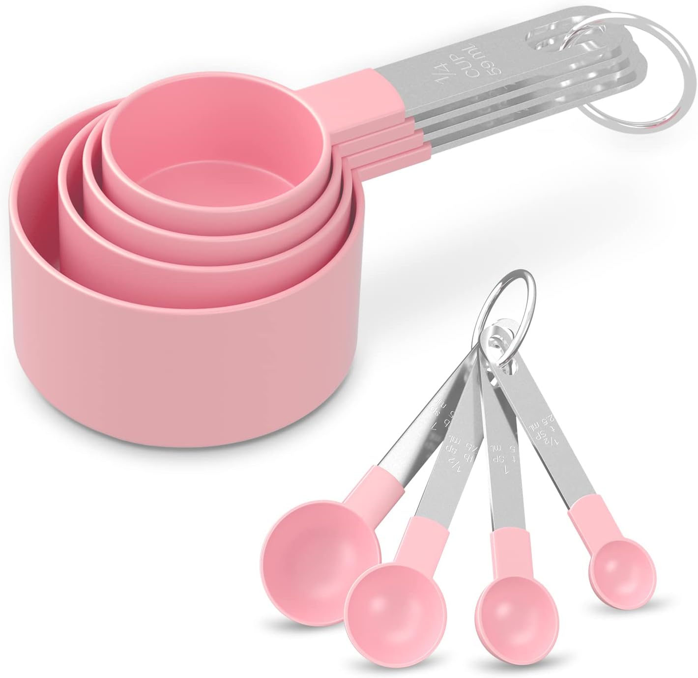 Amazon.com: XGiGiX NEW Measuring Cups and Measuring Spoons Set of 8pcs ...