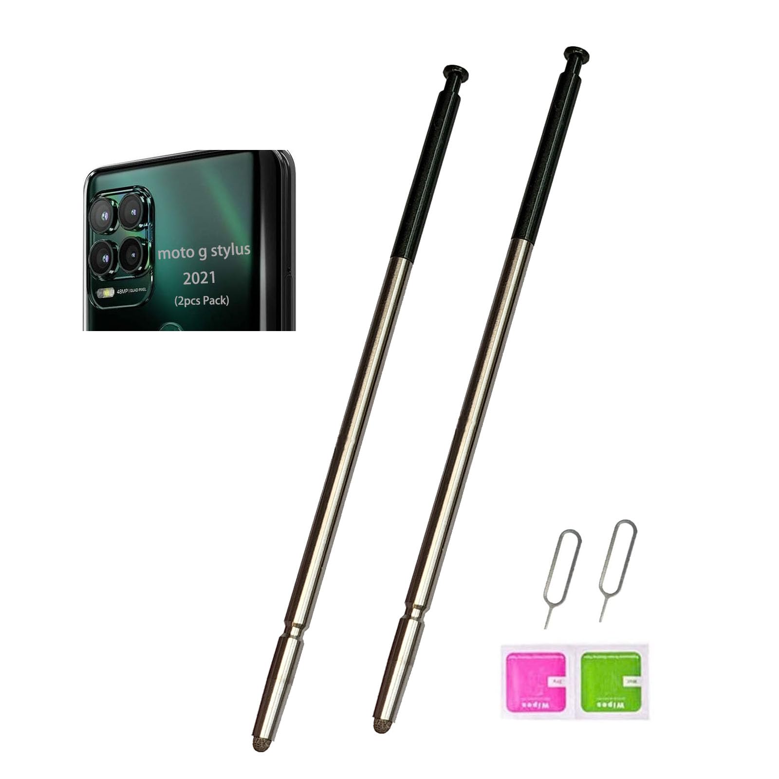 Amazon.com: (2pcs Pen Pack) for Moto g Stylus (5G) Replacement s Pen ...