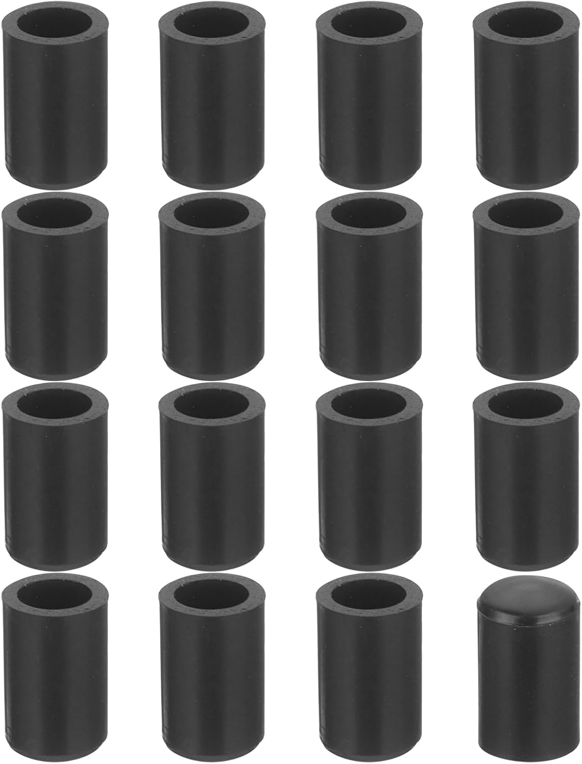 uxcell 56Pcs Chair Leg Caps, Fit OD 6mm (1/4 Inch) Non-Marking PVC ...