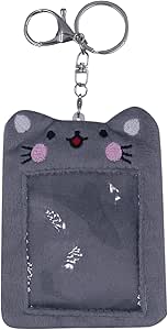 Amazon.com: Eilova Orityle Cute Fuzzy Plush Cartoon Animal Keychain 3 ...