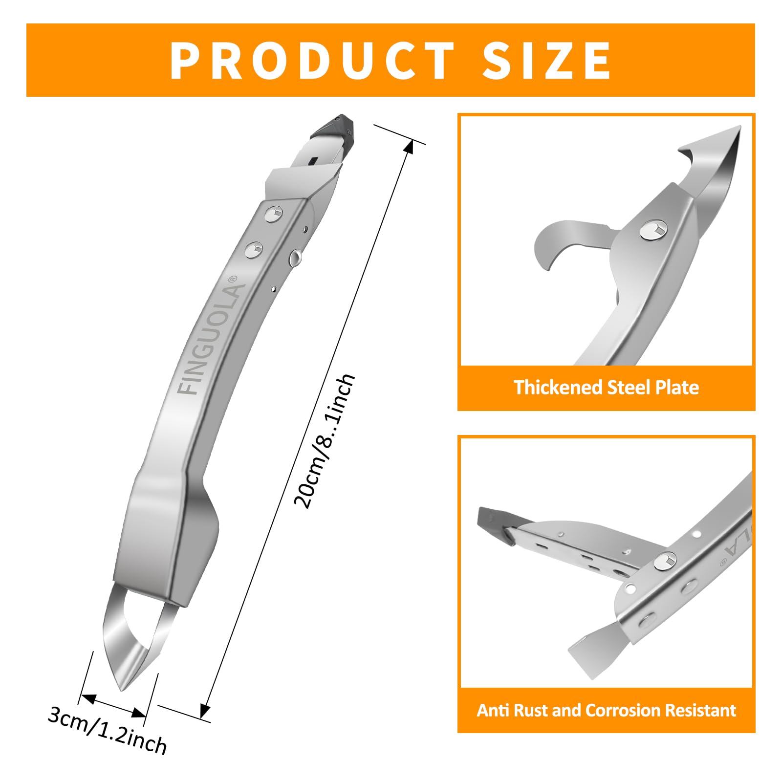 Snapklik.com : Stainless Steel Caulking Tools, 4-in-1 Stainless Steel ...
