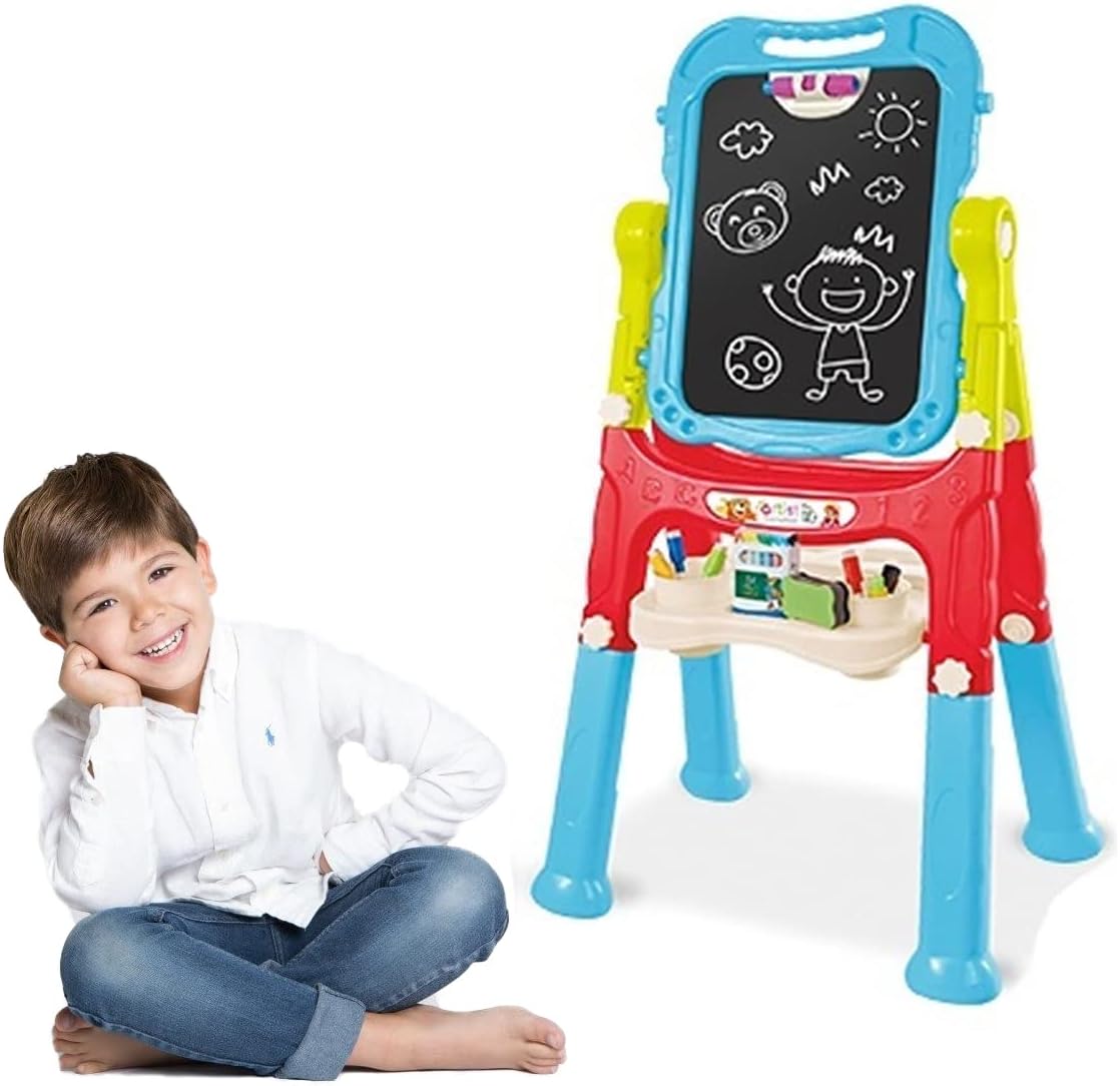 Caballete de Arte para niños,Caballete Para Niños Con Tablero Magnético ...