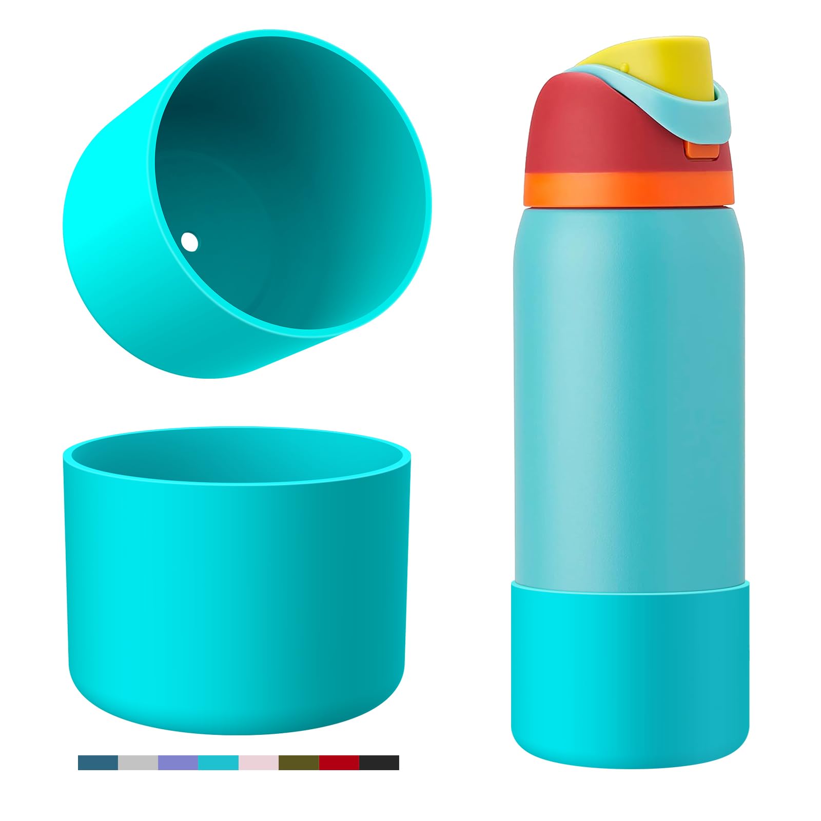 Snapklik.com : Silicone Boot For Owala Water Bottle 24 Oz 32 Oz 40 Oz ...