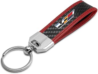 Amazon.com: iPick Image for Cadillac V Logo Real Carbon Fiber Strap ...