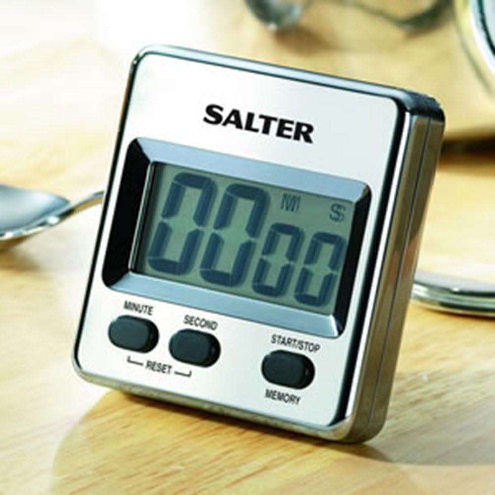 Amazon.com: SALTER HOUSEWARES 329 Chromed Electronic Timer: Home & Kitchen