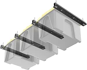 Amazon.com: TORACK Garage Ceiling Bin Storage Rack, Overhead Tote ...