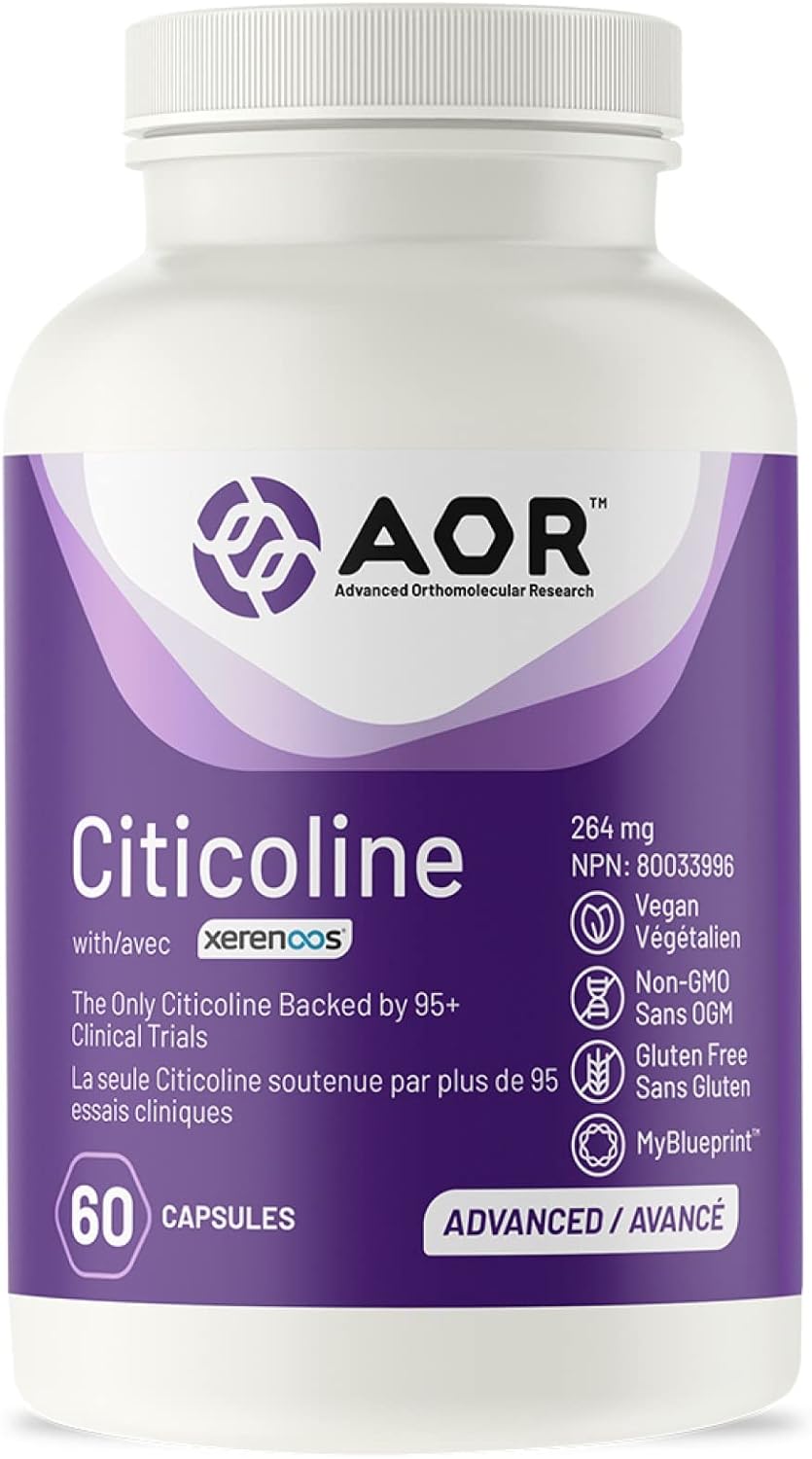 AOR - Citicoline 60 Capsules - The only Citicoline Backed by 95 ...