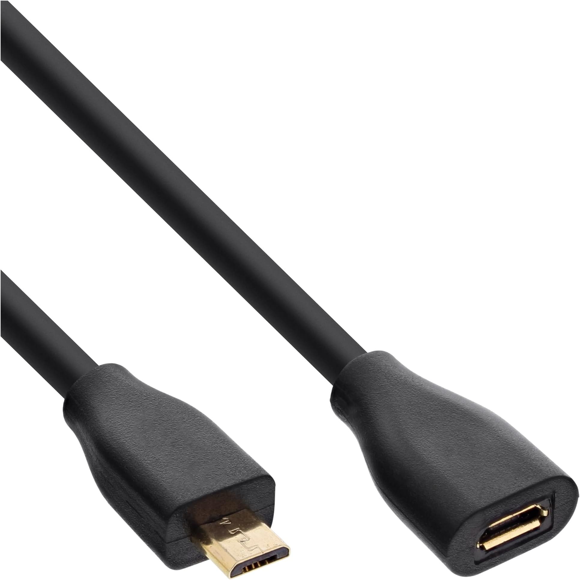 InLine Micro USB Extension Cable - USB 2.0 Micro-B Male to Female black ...