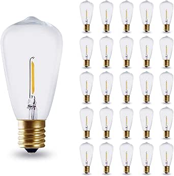 ST38 String Light Replacement Bulbs 1W E17 Intermediate Base LED ...