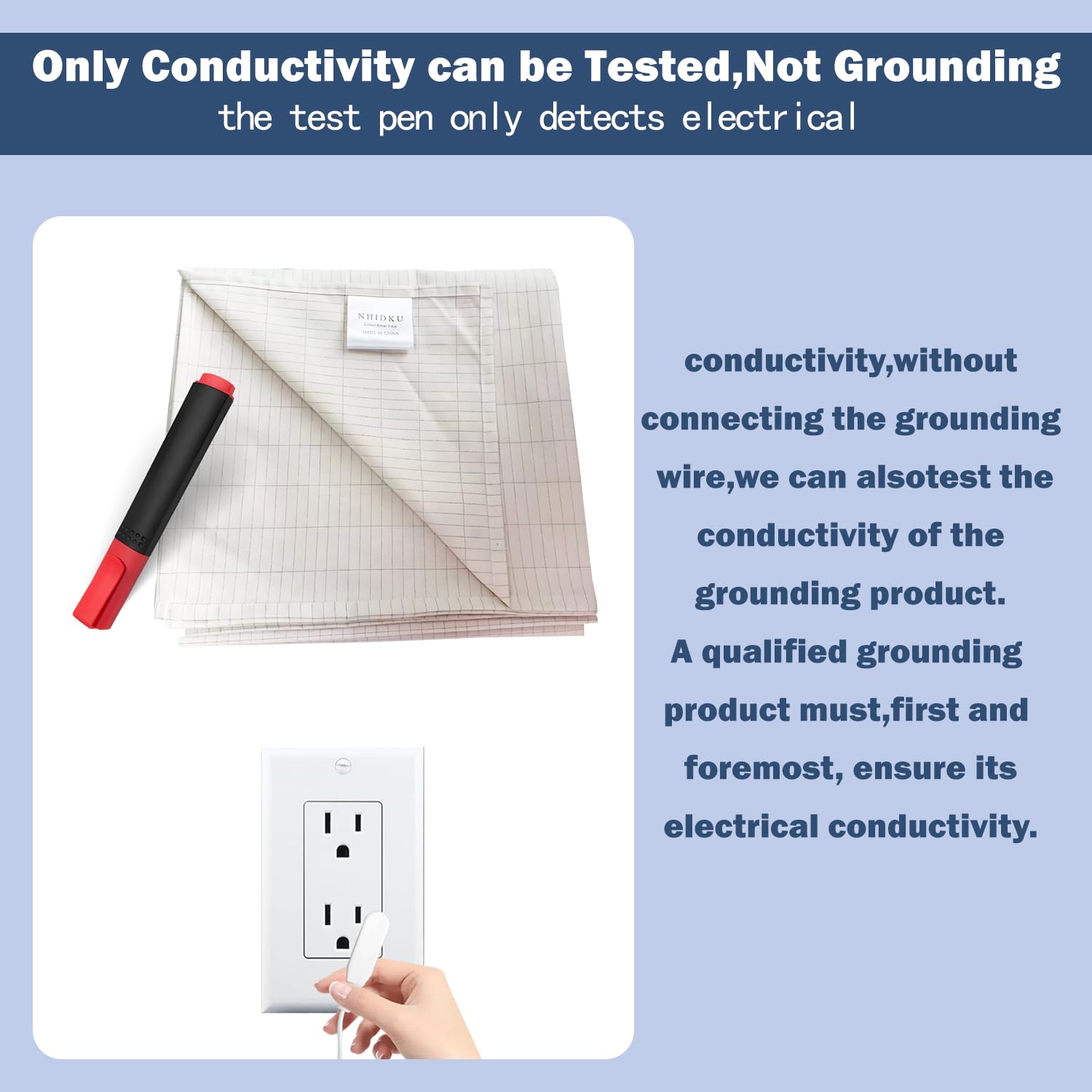 Ermi Test Grounding Conductivity Test Pen - Continuity Tester For ...