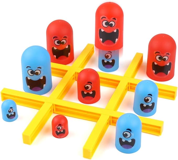 Tic-Tac-Toe Board Game - Surprise Blue Orange Gobblet Board Game ...