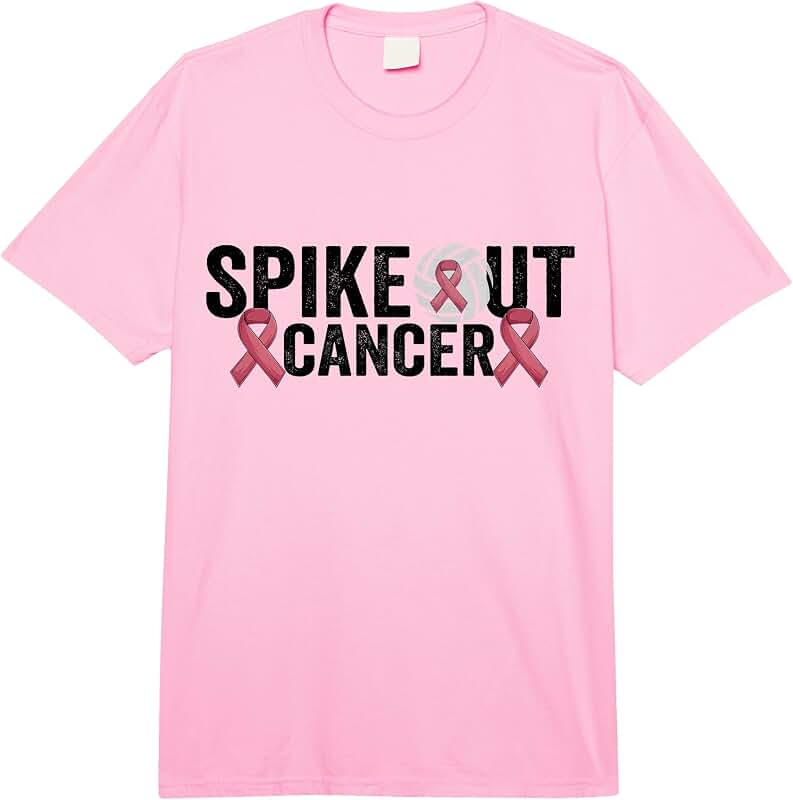 Amazon.com: Breast Cancer Volleyball Pink Ribbon Awareness: Clothing ...