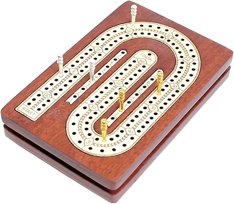 Amazon.com: House of Cribbage - 2 Track (Loop Shape) - Wooden Travel ...