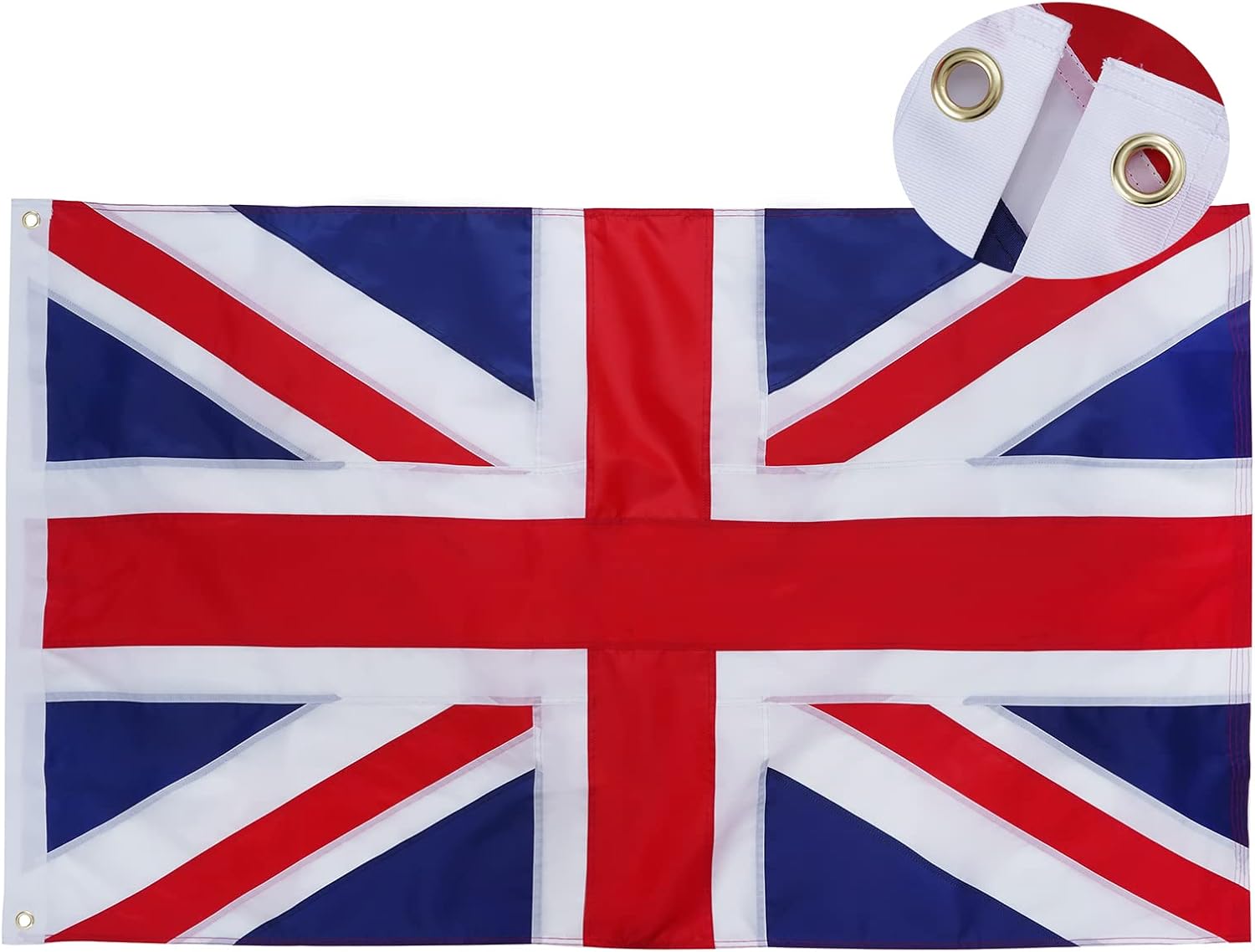 Amazon.com : TOPFLAGS British Flag 3x5FT Union Jack UK United Kingdom ...