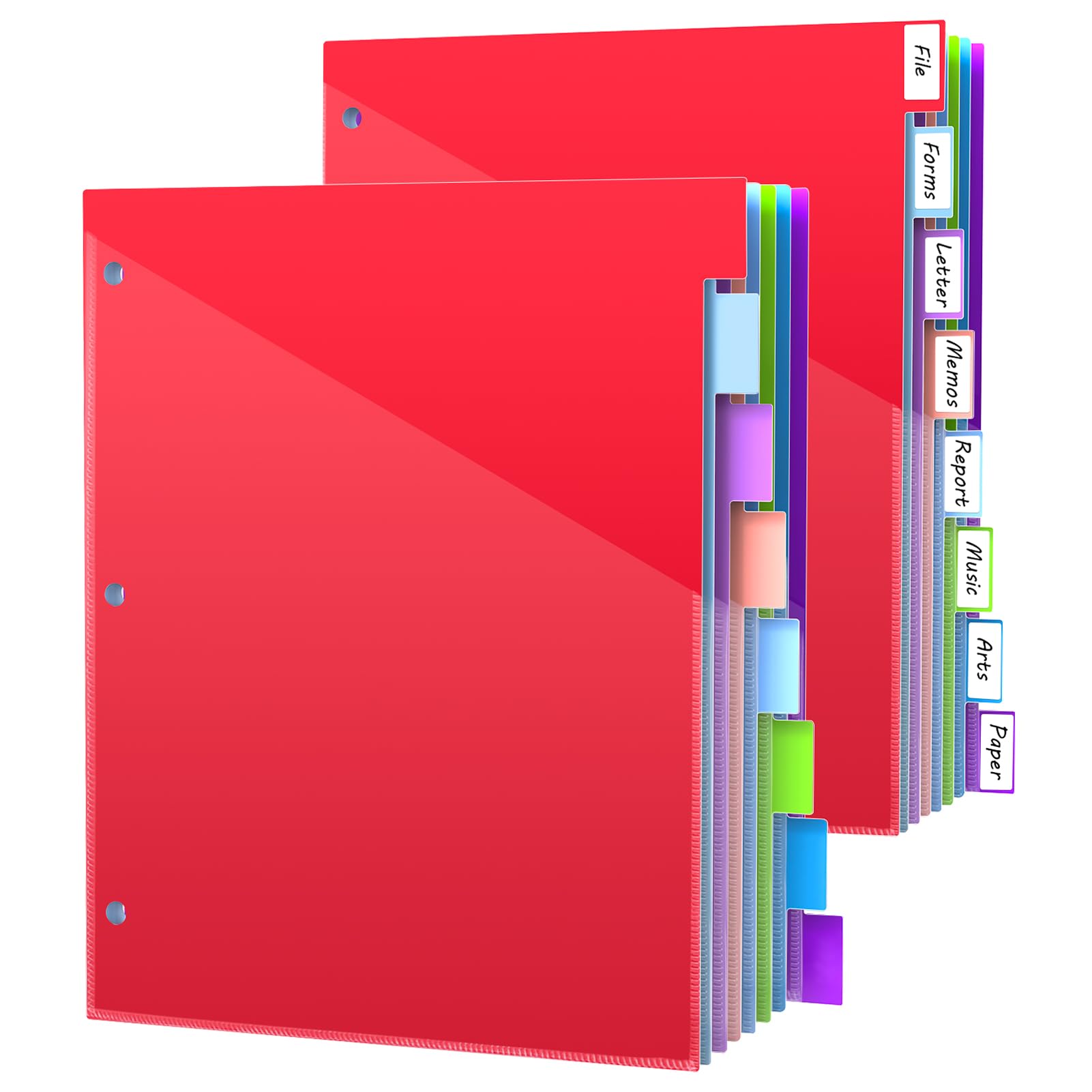Binder Dividers With Pockets And Tabs SKYDUE Binder Dividers With Tabs ...