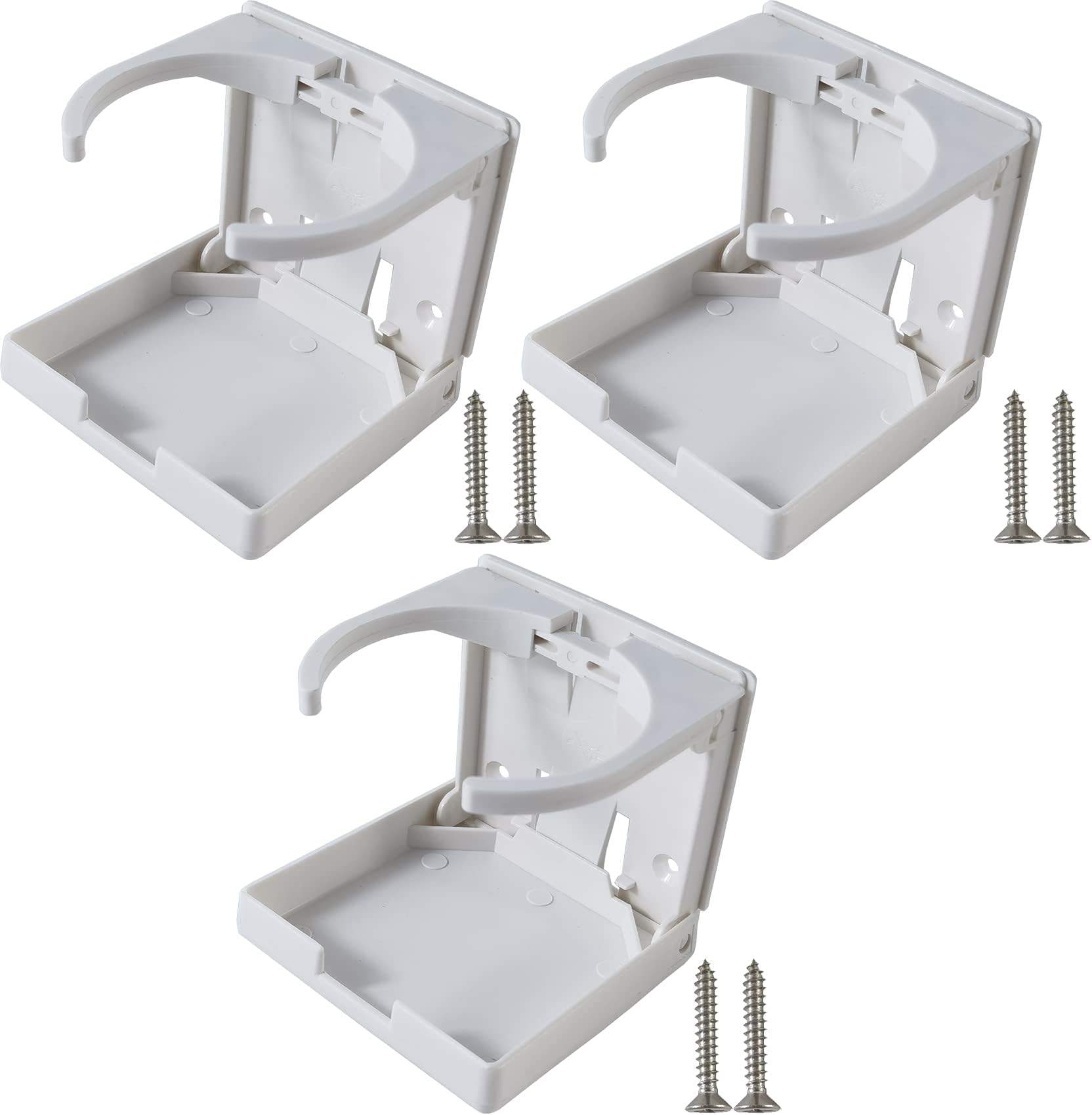 Amazon.com: TIHOOD 2PCS Adjustable Folding Drink Holder with Screws ...