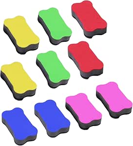10Pcs Whiteboard Rubber Magnetic Whiteboard Eraser White Board Foam ...