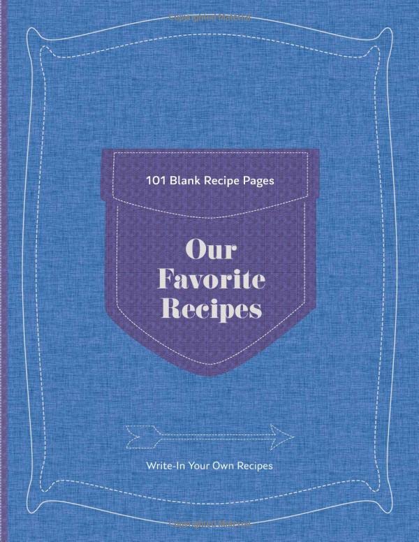 Amazon.com: Blue Jean Blank Holiday Recipe Book: Make Your Own Cookbook ...