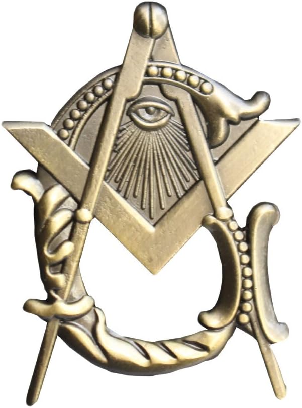 Amazon.com: Masonic Lapel Pin - Antique Brass Pin Giant Square and ...