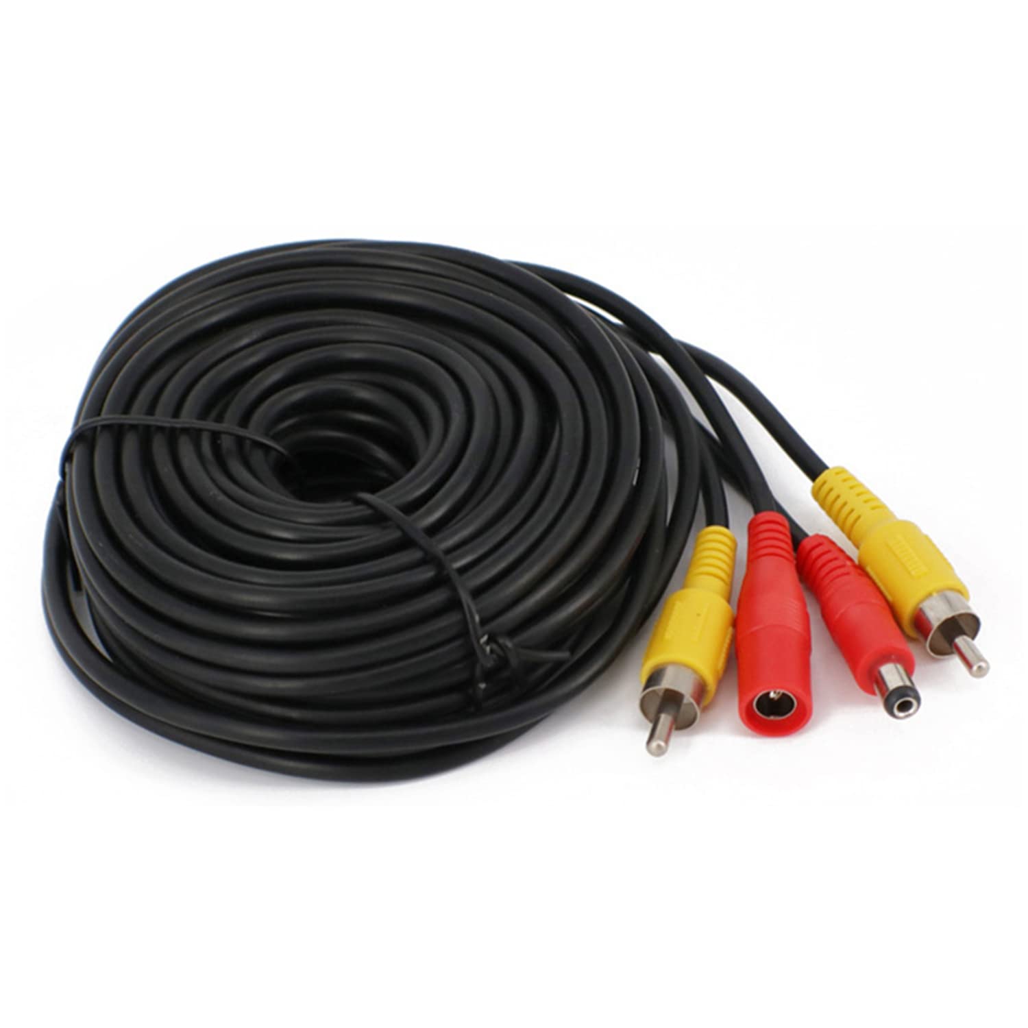 Amazon.com : SPGBK 15M 59Ft RCA DC Power Audio Video AV Extension Cable ...