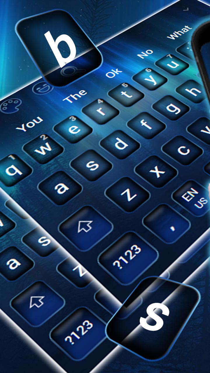 Blue Dark Black Keyboard Theme - App on Amazon Appstore