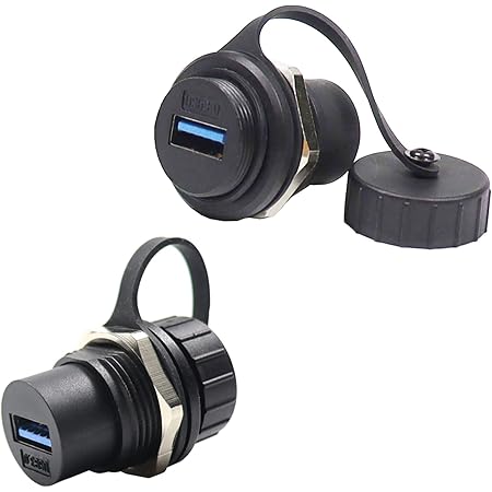 Amazon.com: USB 3.0 Panel Mount Connector Socket USB 3.0 Female to ...