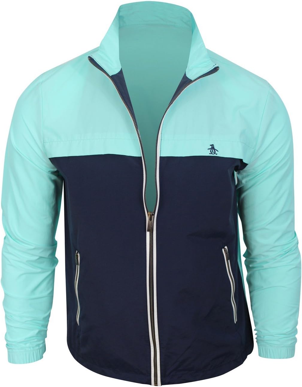 Original Penguin Men's Color-Block Ratner Jacket, Dress Blues, Medium ...