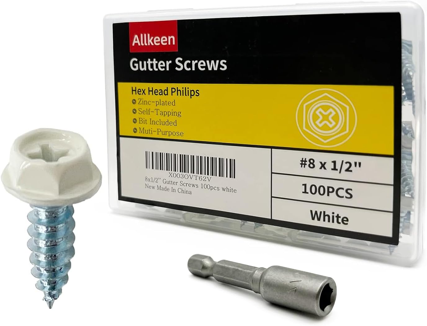 SCREWIT Brand #8 x 1/2 inch Gutter and downspout Colored Zip Screws ...