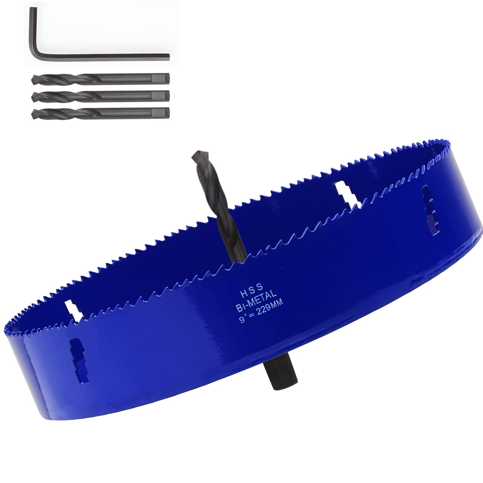 Snapklik.com : LANIAKEA 9 Inch Bi-Metal Hole Saw 229MM M42 Annular Hole ...