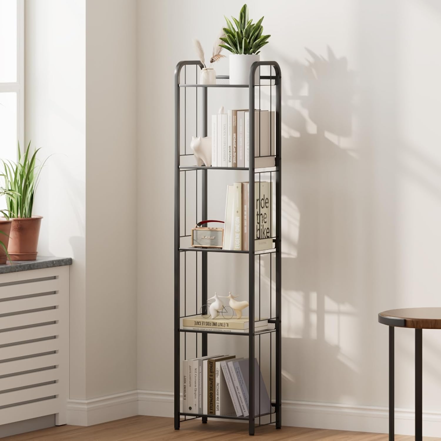 Amazon.com: Paytonture Bookshelf Storage Shelf Bookcase Freestanding ...