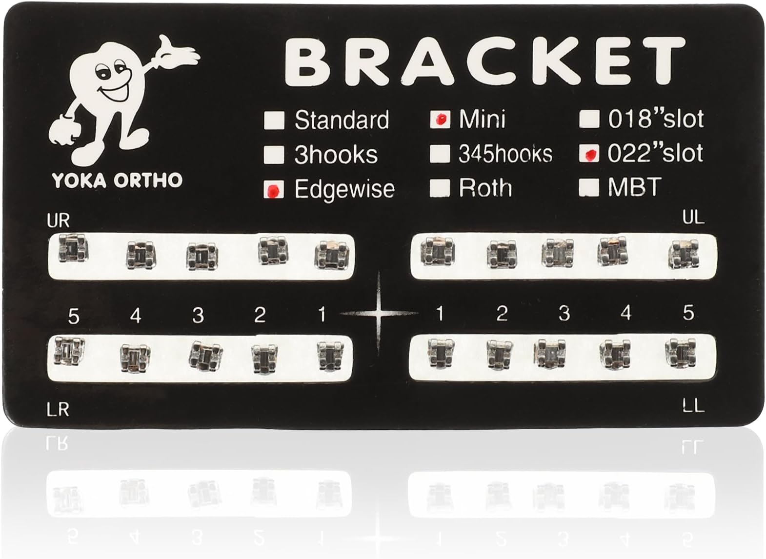 Amazon.com : GLEAVI 20Pcs Dental Orthodontic Brackets Stainless Steel ...