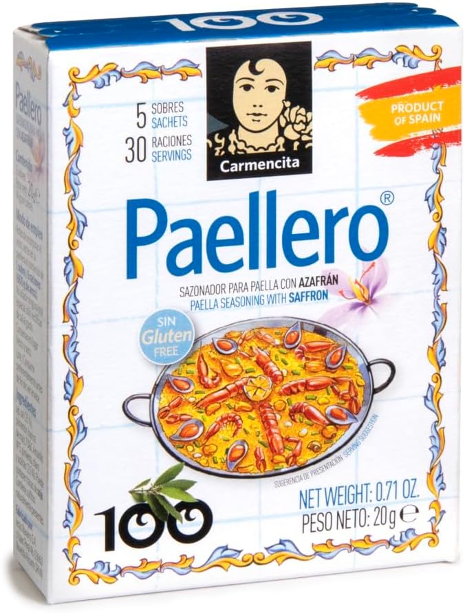 Amazon.com : Paellero Paella Seasoning from Spain (5 packets ...