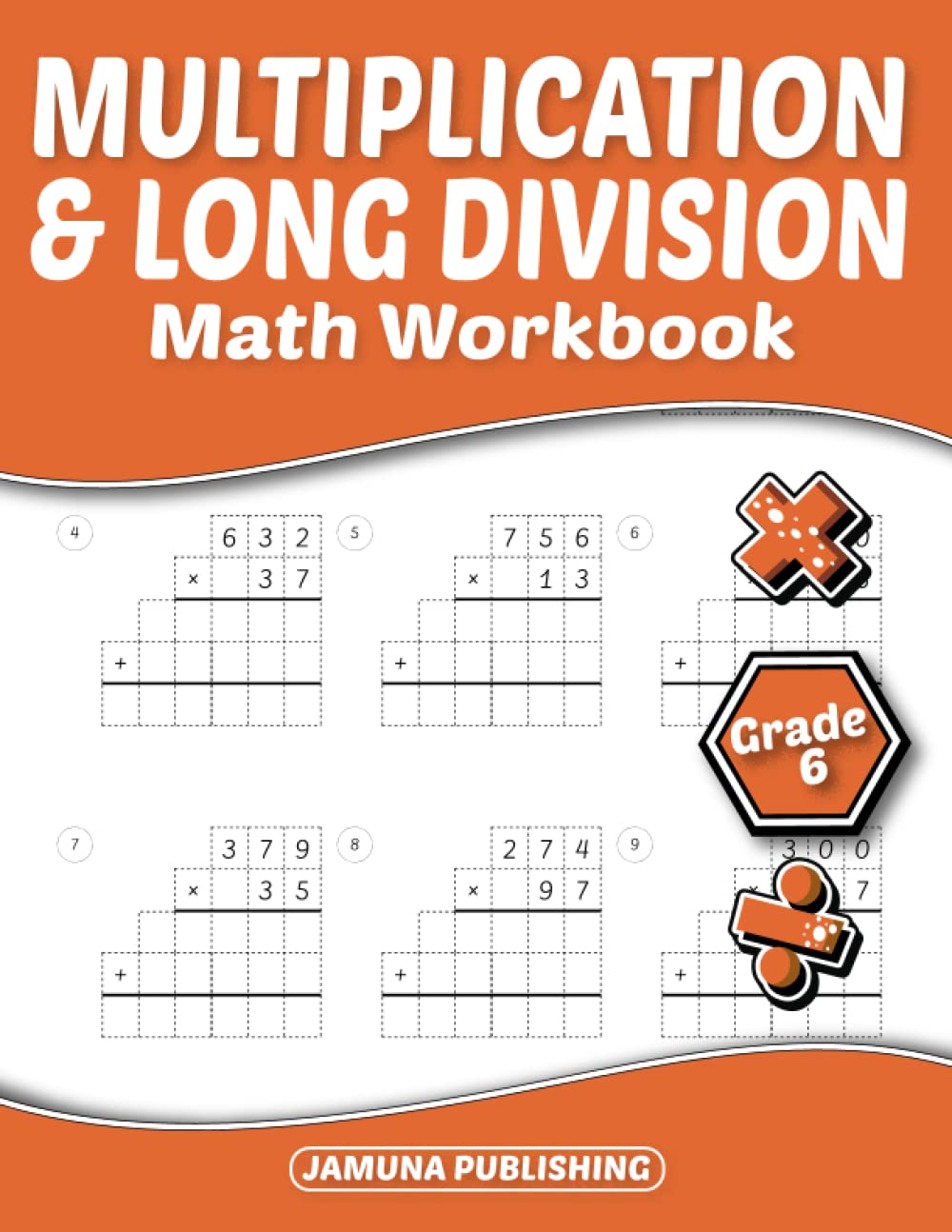 Multiplication and Long Division Math Workbook Grade 6: 6th-Grade Math ...