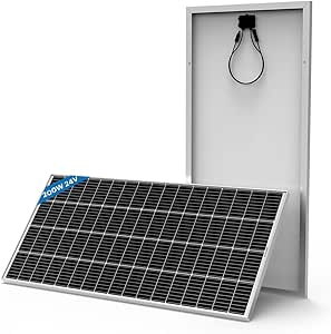 Amazon.com : Solar Panel 200W 24 Volt,Monocrystalline High-Efficiency ...
