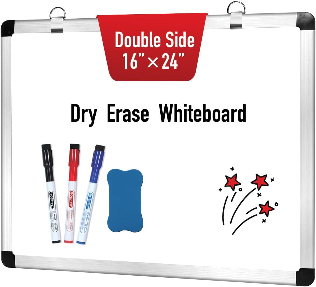 Dry Erase whiteboard, DumanAsen Double-Sided Whiteboard for Wall ...