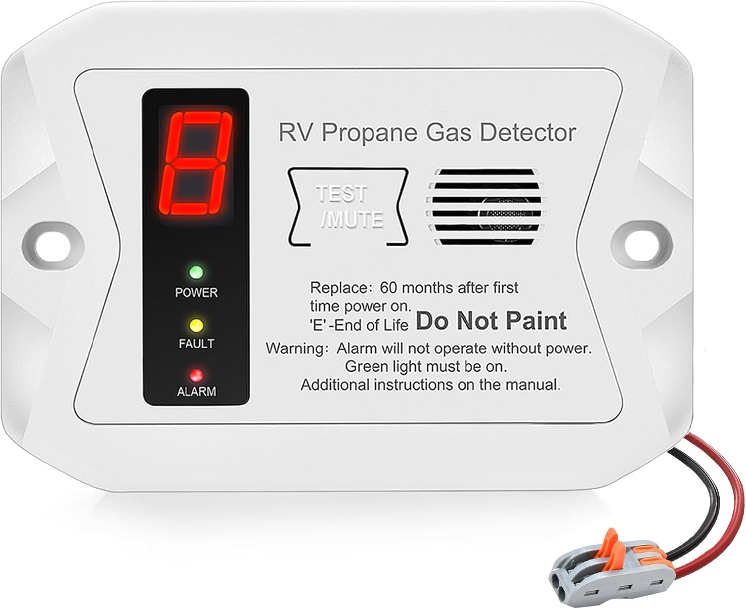 Zkmiles R501 RV Propane Gas Detector for Motor Home, Travel Trailer ...