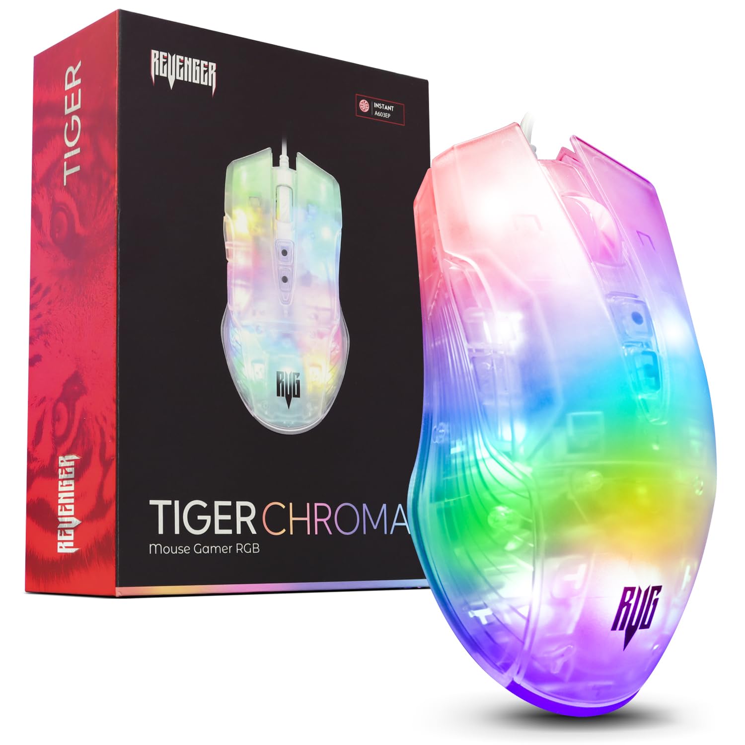 Mouse Gamer alta precisão para jogos Ergonomico ultraleve Usb led Rgb ...