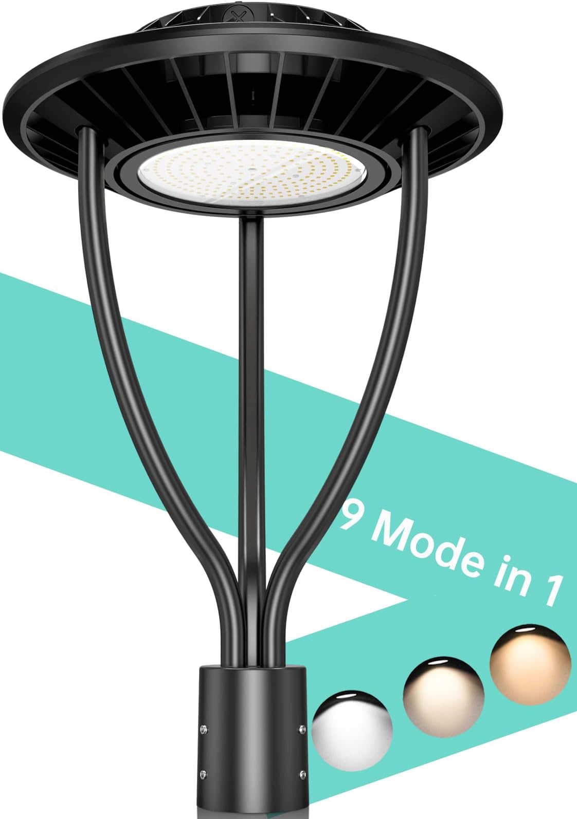 LED Post Lights for Garden, Yard or Patio, 5700K, DLC/ETL Listed, LED ...